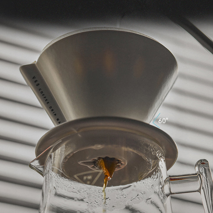 V60 Ceramic Pour Over Coffee Dripper with Sharing Pot - MUVNA